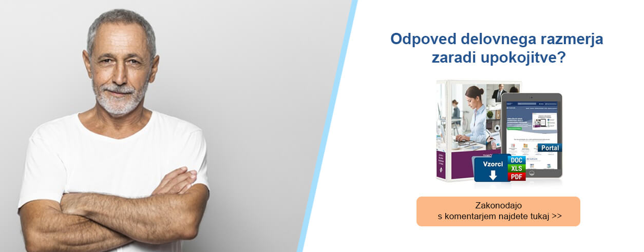 Odpoved delovnega razmerja zaradi upokojitve